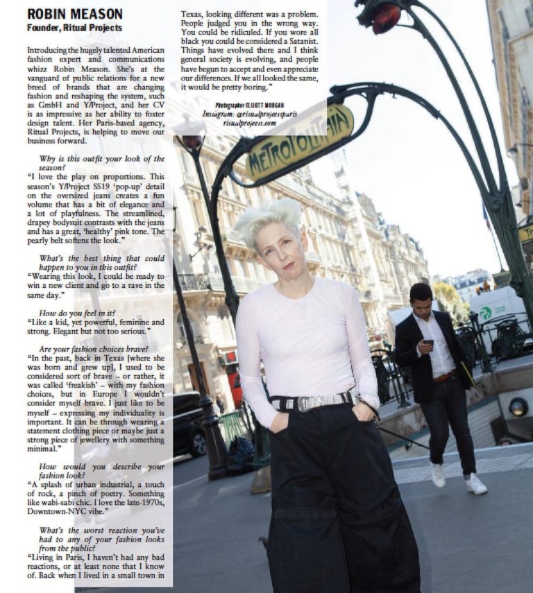 Robin Meason in 10 Magazine – A Shaded View on Fashion